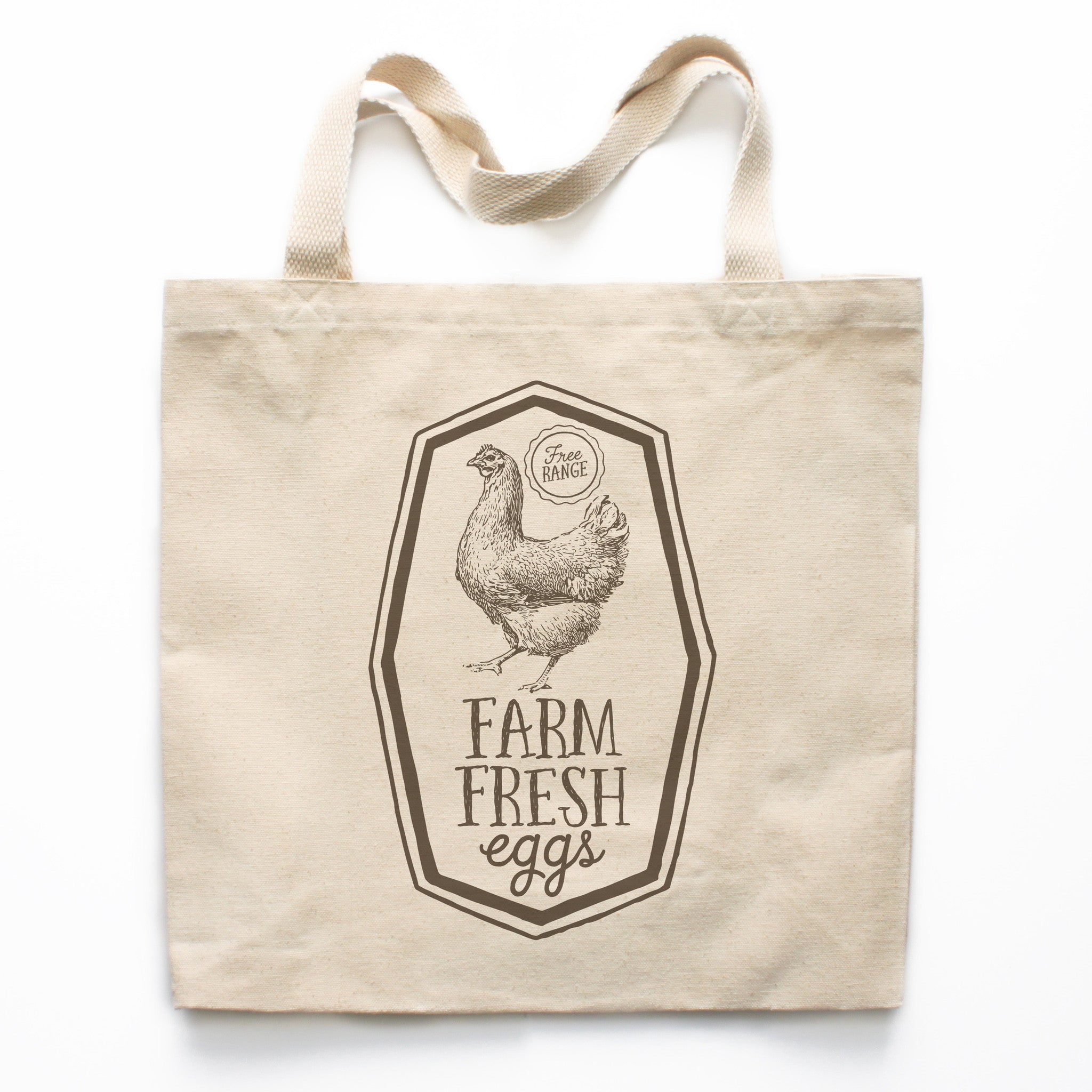 Farm Fresh Eggs Farmer's Market Canvas Tote Bag – Heart & Willow Prints